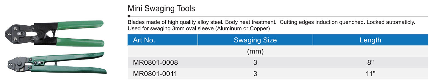 Mini Swaging Tools - Professional supplier of stainless steel products ...