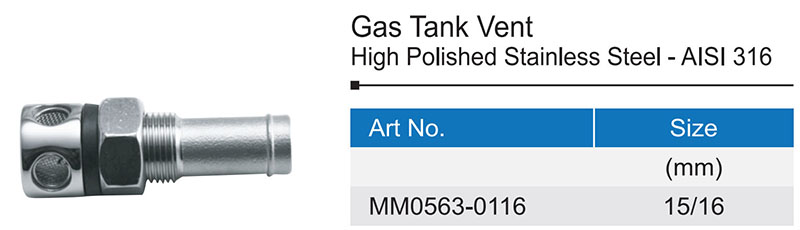 Gas Tank Vent - Professional supplier of stainless steel products for ...