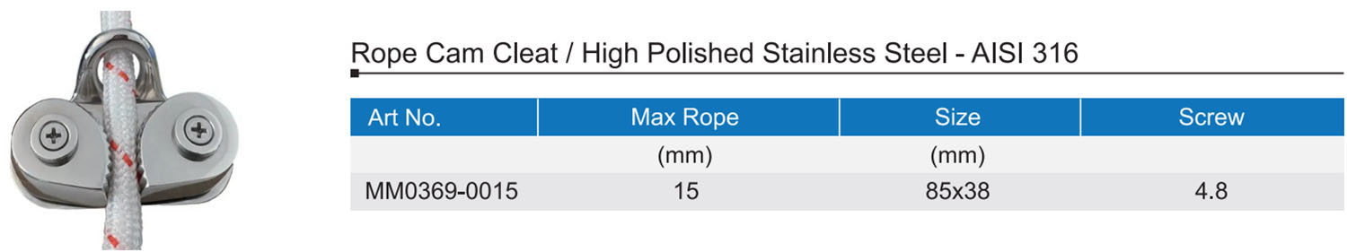 Rope Cam Cleat - Professional supplier of stainless steel products for ...