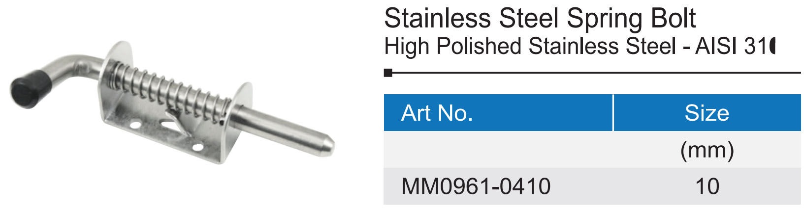 Spring Bolt - Professional supplier of stainless steel products for ...