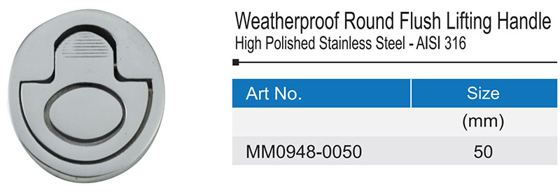 Weatherproof Round Flush Lifting Handle - Professional supplier of ...